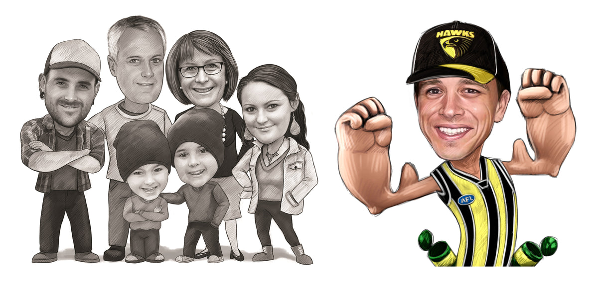 A drawing in caricature (ie. cartoon) style | DrawKing.com – DRAWKING ...